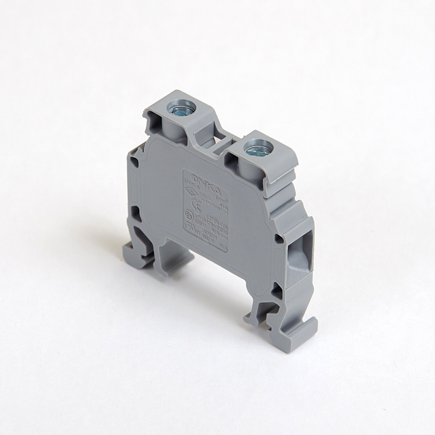 Клемма винтовая серая 6 мм2 41А 750В MRK6 ONKA 1010032/ 1032