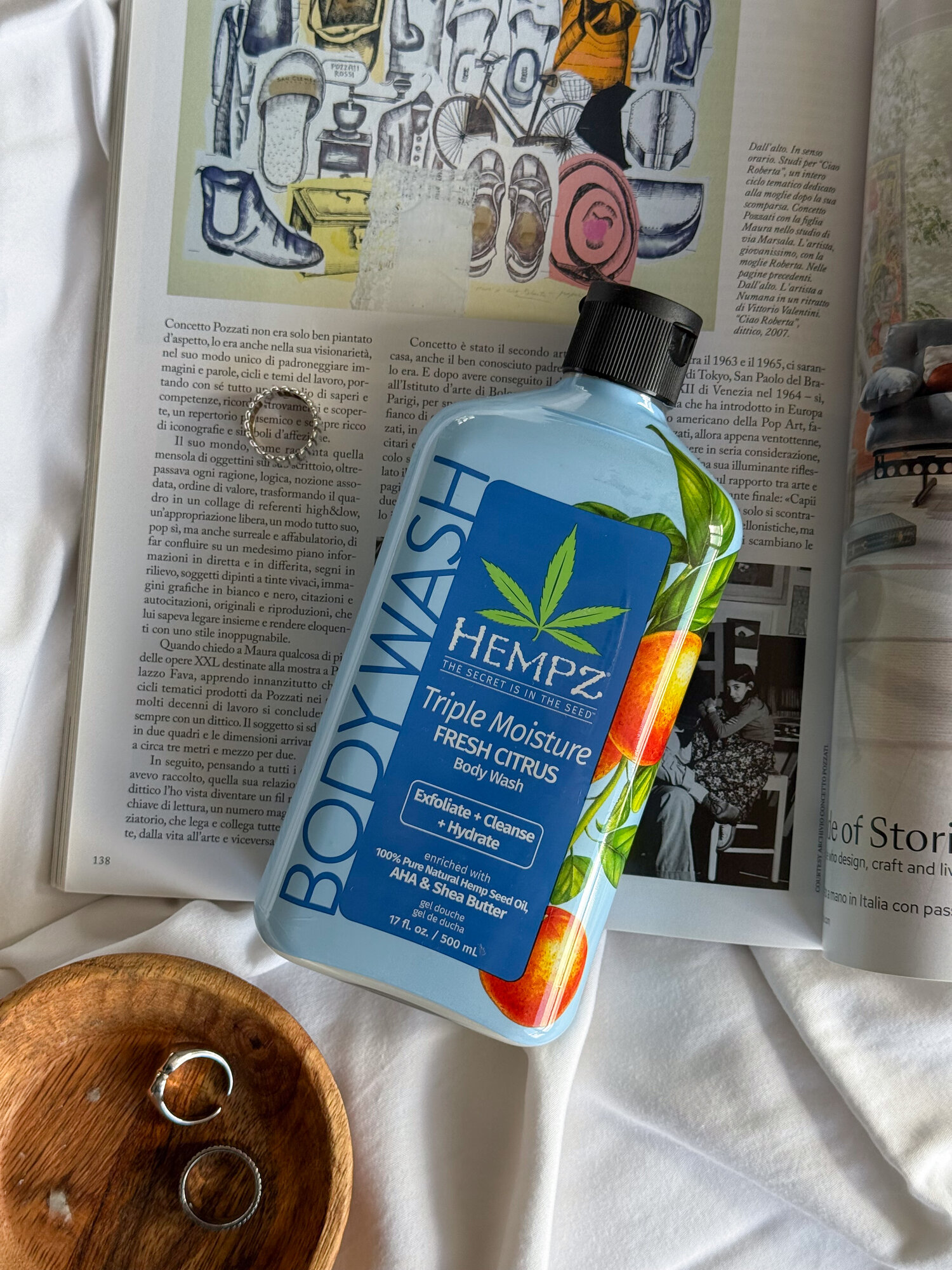 Hempz Triple Moisture Herbal Body Wash - Гель для душа, Тройное увлажнение, 500 мл