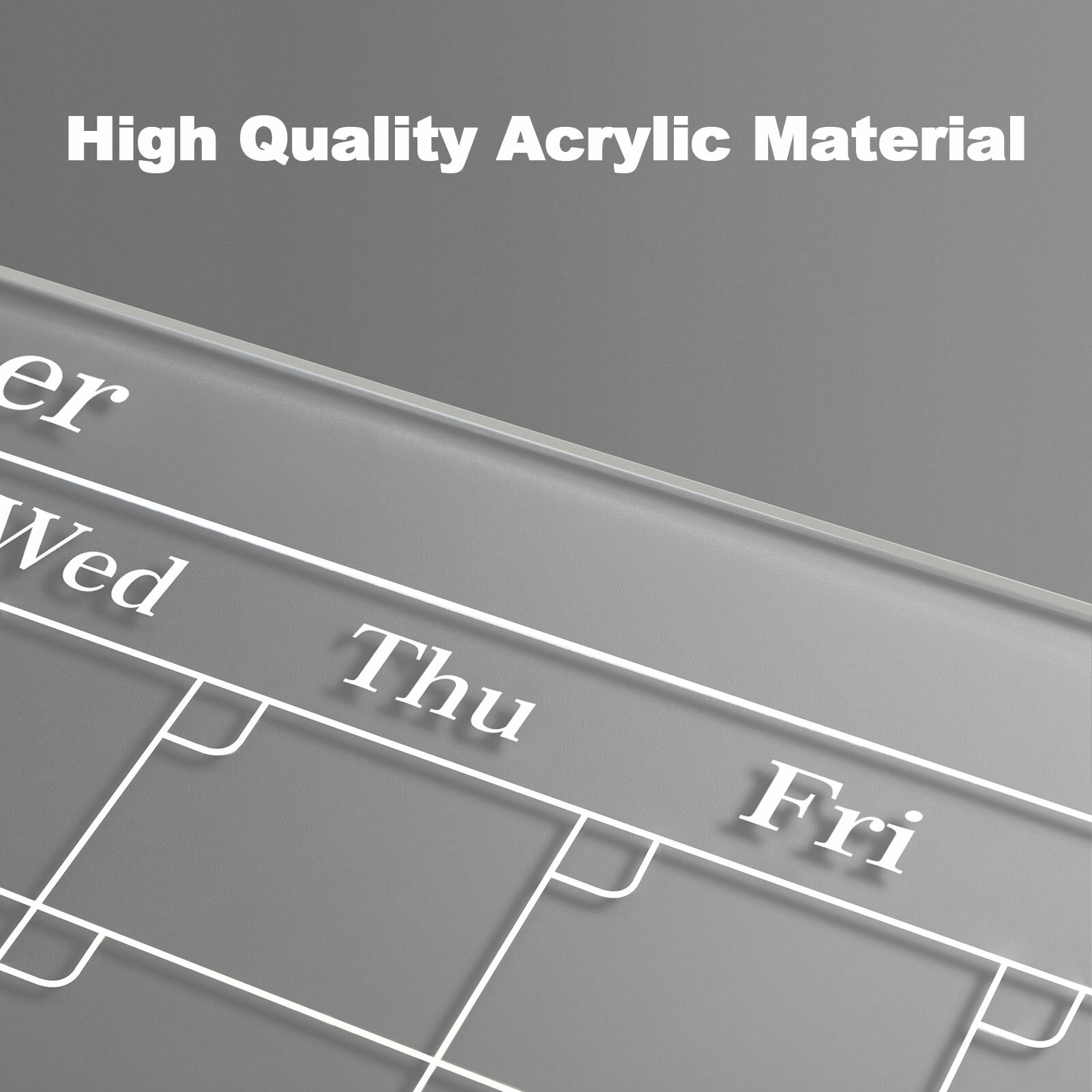 Магнитная доска на холодильник 40" с календарем, белая, простая в установке, для записи заметок и напоминаний