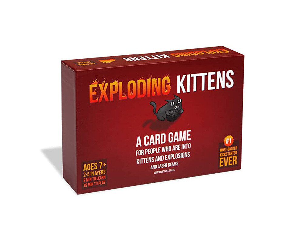 Карточная игра для вечеринок взрослые любительская индивидуальная настольная игра Exploding Kittens 56 карт для 2-5 игроков рекомендуемый возраст 7+