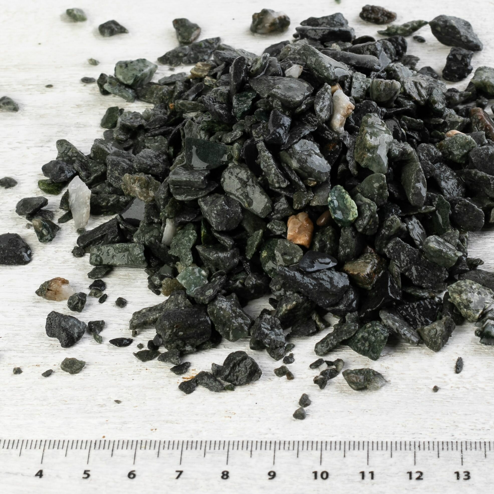 Камень галтованный мрамор зеленый фракция 5-10 мм 5 кг (392)