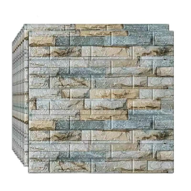 Самоклеящаяся настенная плитка-панель 10 new blue 70x77cm, мягкая, 3d, indoor 3d плитка для украшения дома Роскошные декоративные наклейки для кухни, гостиной, ванной комнаты, влаго- и водостойкие