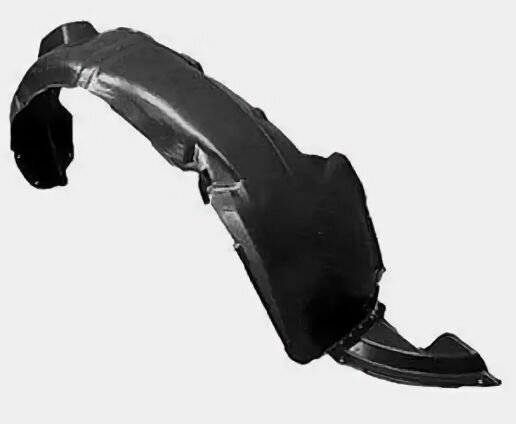 Подкрылок SAT, для Kia Cerato, передний, правый, черный, полимерный материал