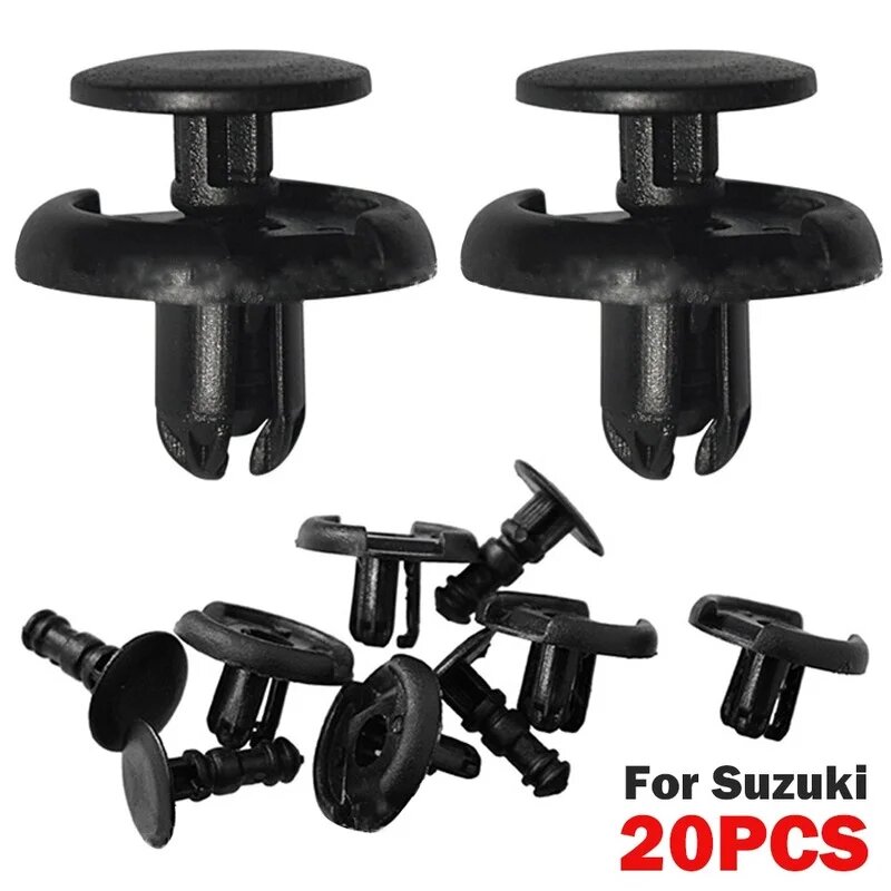 20X автомобильный бампер, крыло, брызговик, крышка колесной арки, панель, фиксатор, заклепка для Suzuki Grand Vitara SX4 Swift X-90 XL-7 0940907332