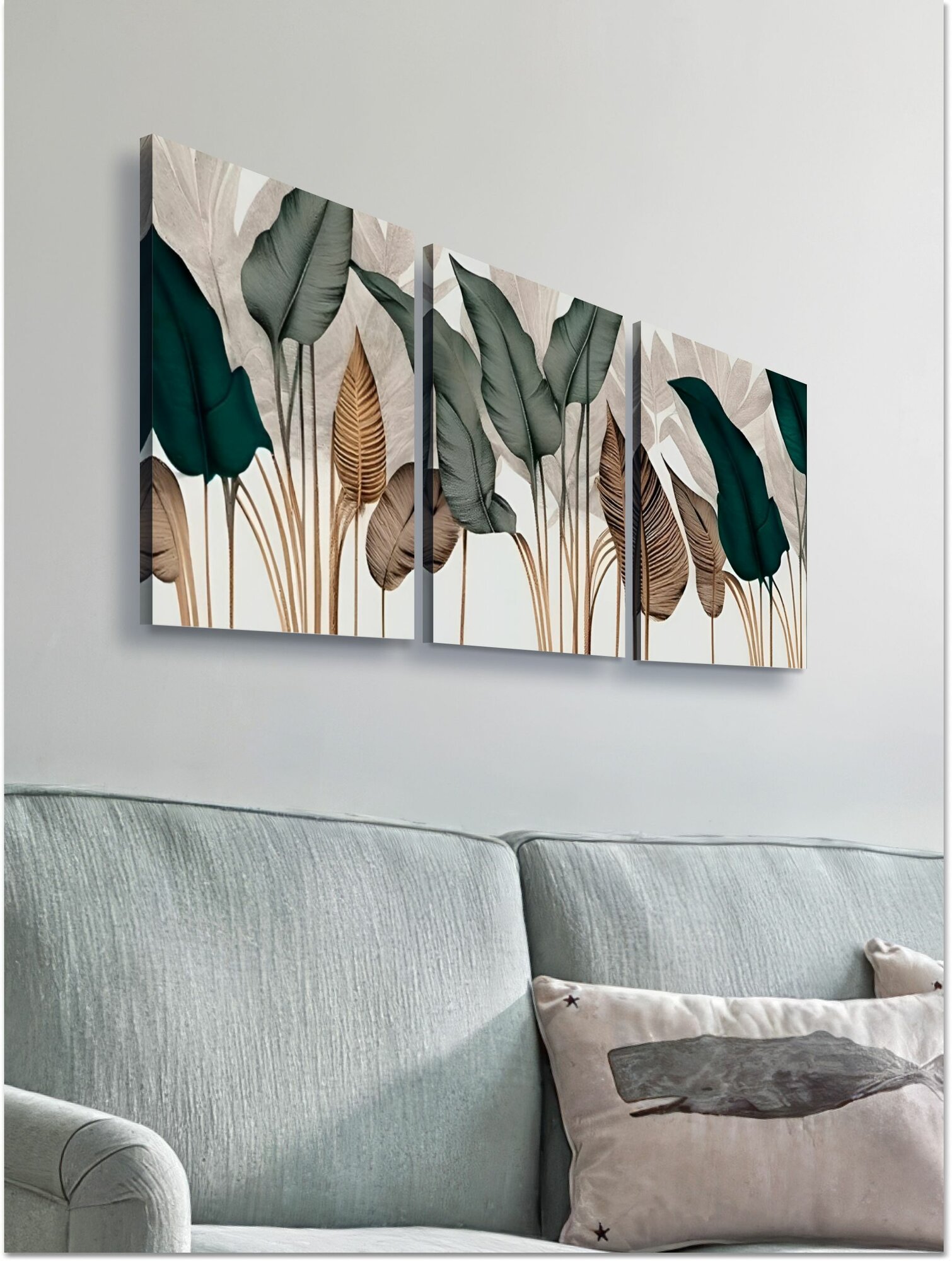 Картина Цветной шёпот модульная 50x70см 3шт.