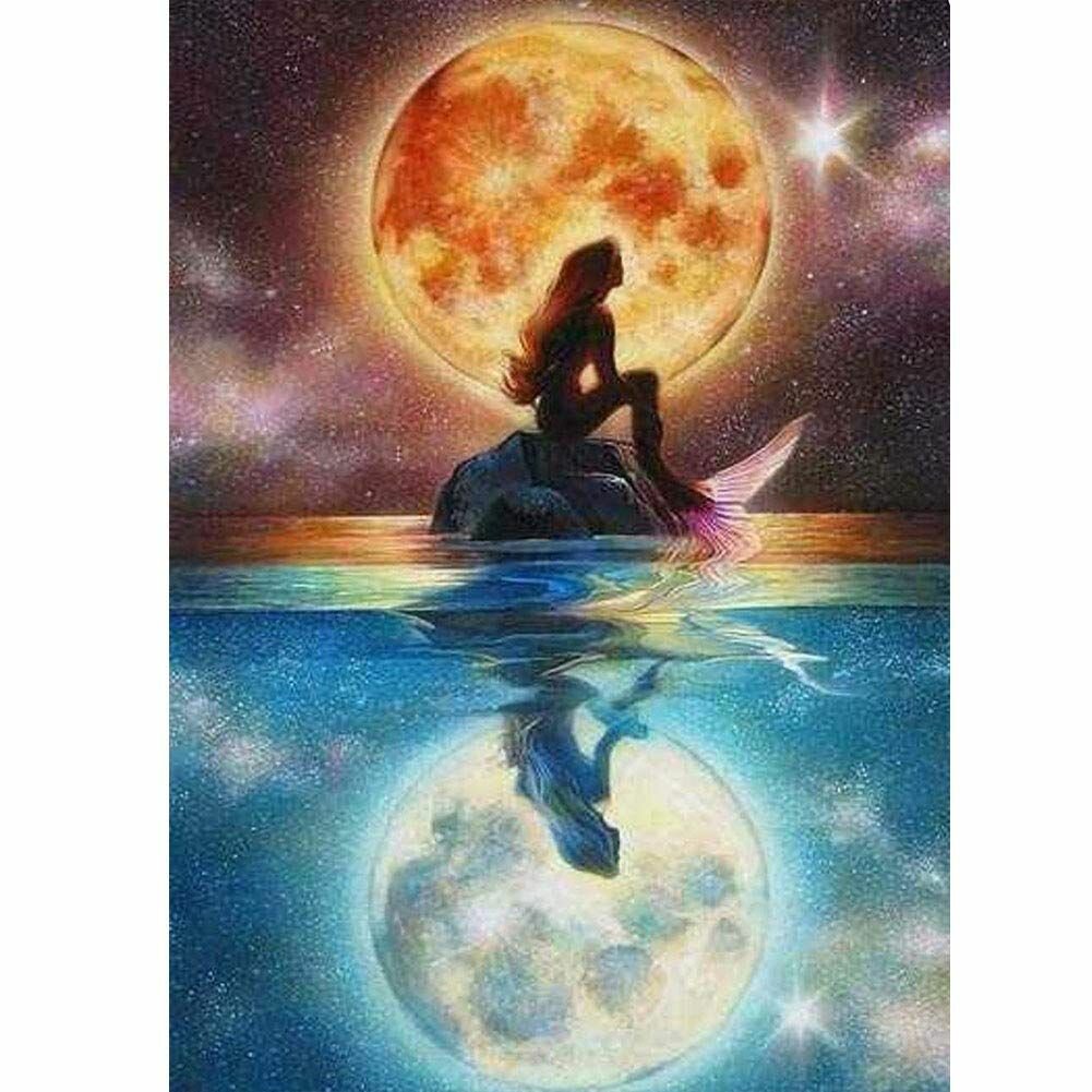 Алмазные Мозаики "Русалка" постер знаменитости декоративная роспись40x60cm