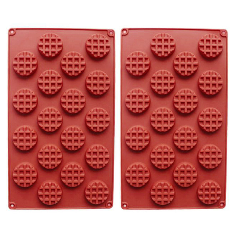 2шт 18-гнездная силиконовая форма для торта DIY вафельница шоколадное печенье инструмент для выпечки