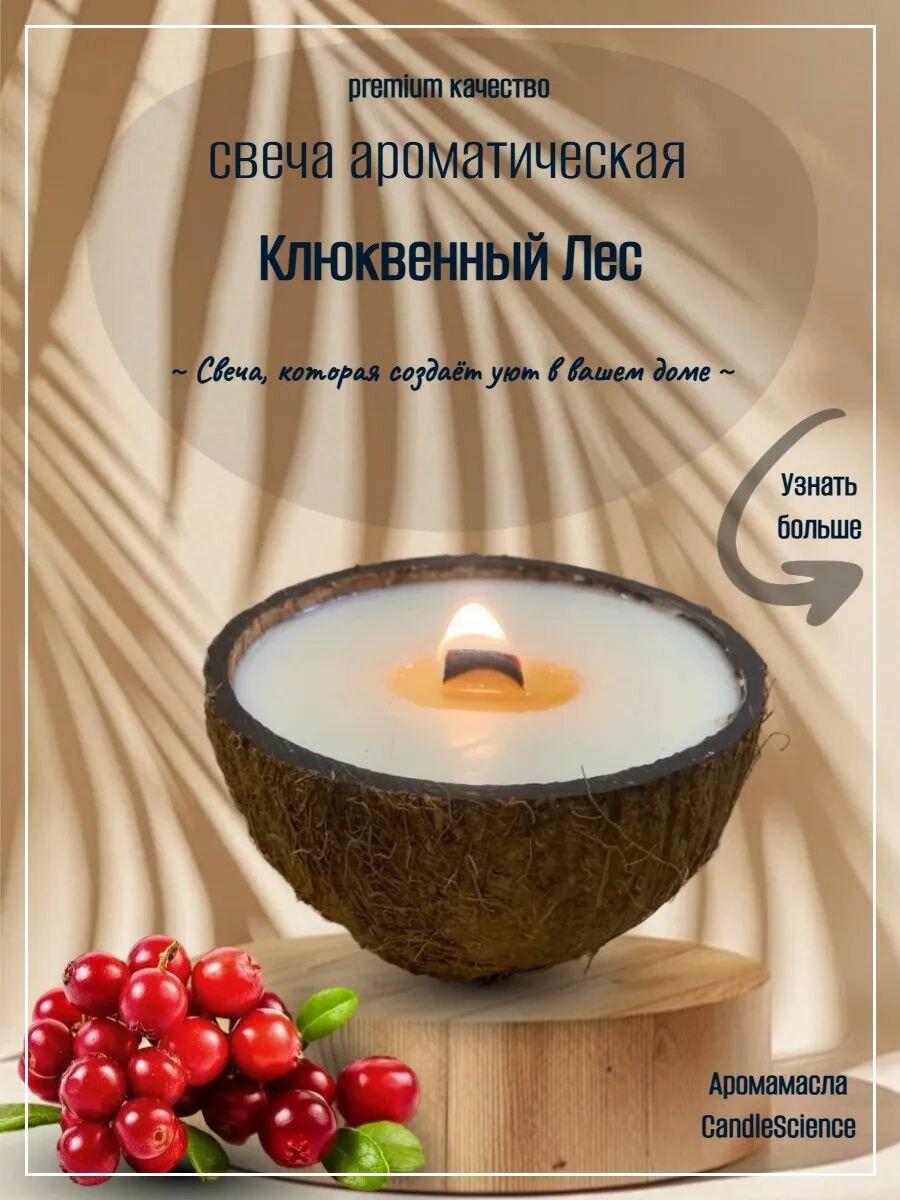 Аромасвеча L CandleScience Cranberry Woods
