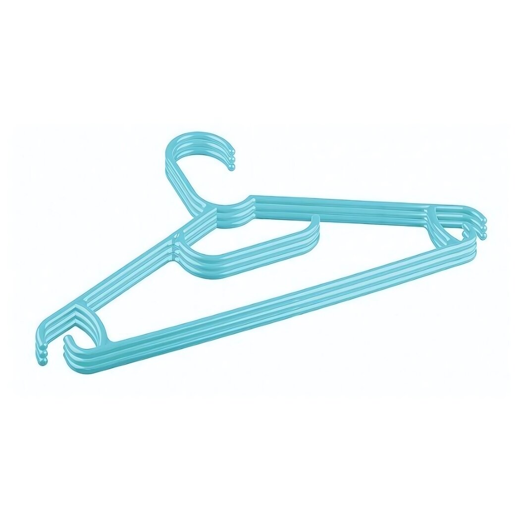 Комплект вешалок для детской одежды размер 31,5 см (светло-голубой), удобная и практичная