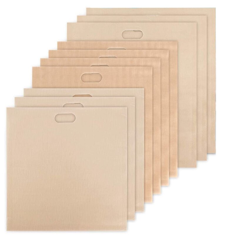 Многоразовые пакеты для тостера - 3 размера, пакеты для тостера, устойчивые к жарке, идеально подходят для жареных сэндвичей с сыром - 10 шт. в упаковке