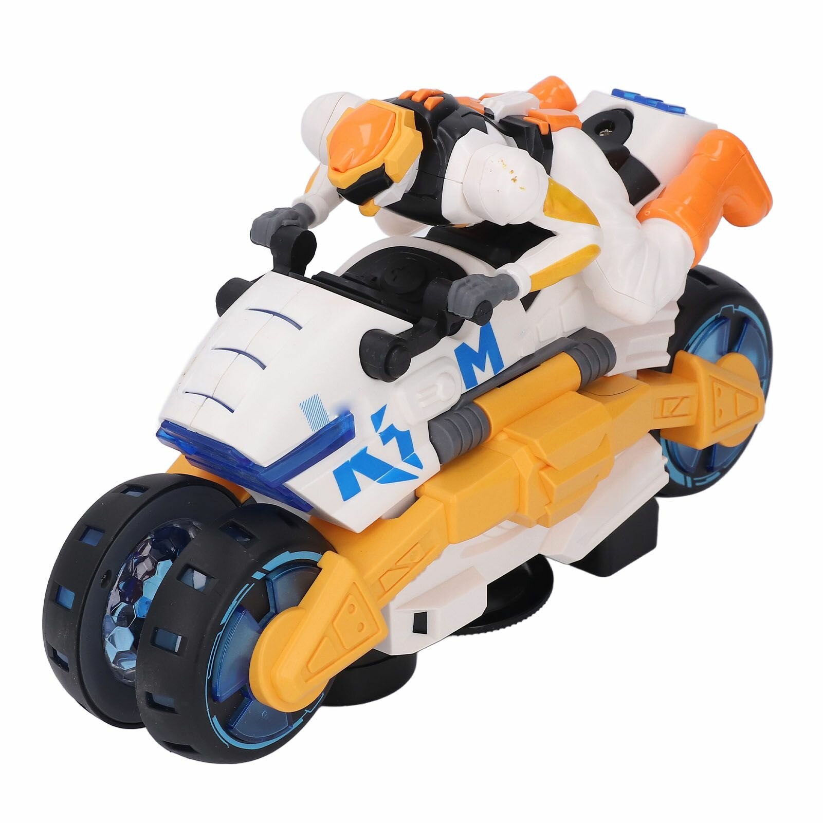 Мотоцикл-трюкач, трансформер, со светом и музыкой, вращение 360