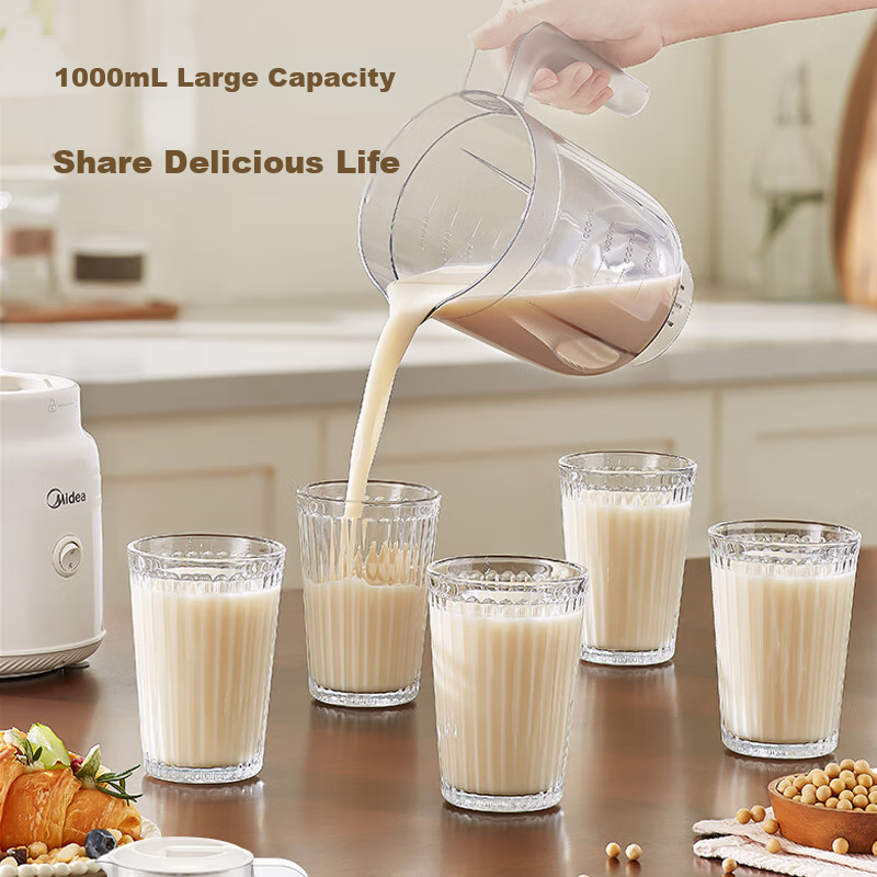 Midea Juicer and Food Processor with Juice Cup, Multi-functional Easy-to-Clean Household Mini Blender, Juicer, Baby Food Supplement Machine WBL2507B