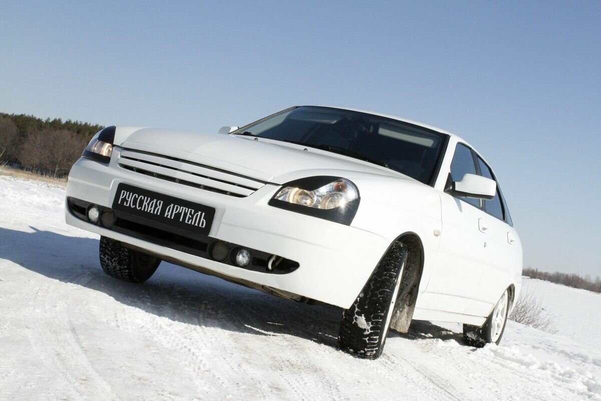 Накладки на передние фары (реснички) компл.-2шт Lada Priora 2007-2013 RELP011200