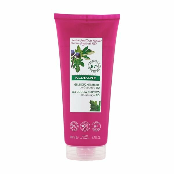 Гель для душа питательный нежный инжир с органическим маслом купуасу с 3 лет Klorane/Клоран туба 200мл (C237556)
