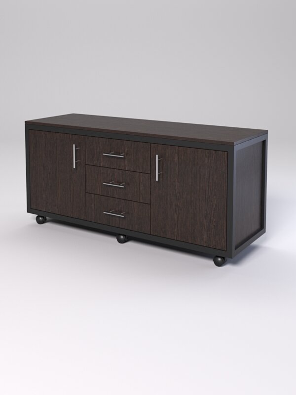 Греденция НТ-350 "стронг" в стиле лофт, Дуб Венге. Производитель товара - компания Westcom.