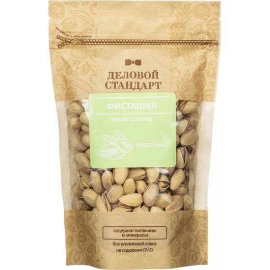 Фисташки Деловой Стандарт жареные соленые, 200г