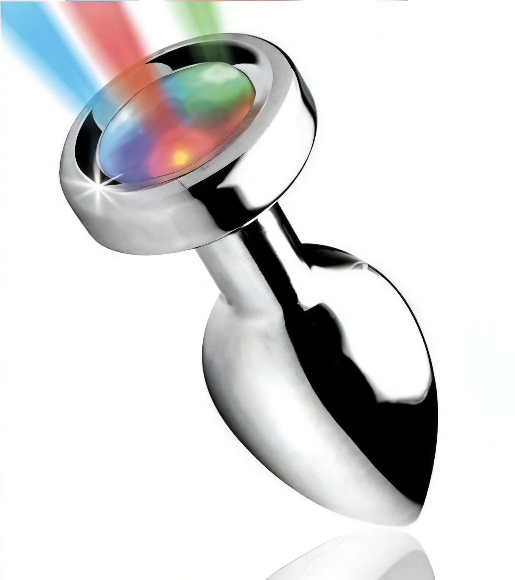 Анальная втулка Xese Ever-Star MT-34-M, с подсветкой, металлическая