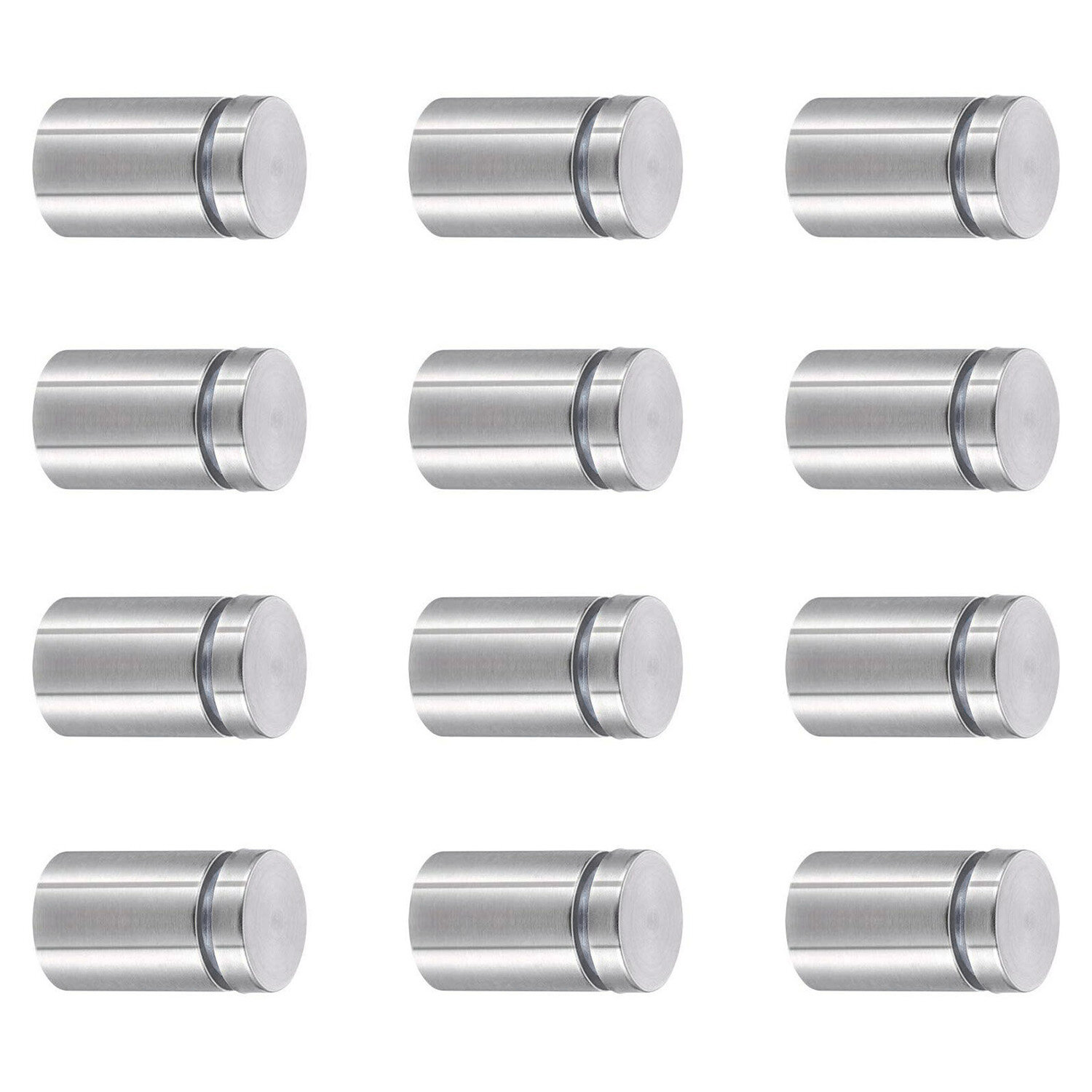 12 шт. 3/4 x 1 дюйм держатели для знаков стойки винты настенные стойки держатели винты крепежные элементы рекламное стекло акриловый стойки гвоздь из нержавеющей стали