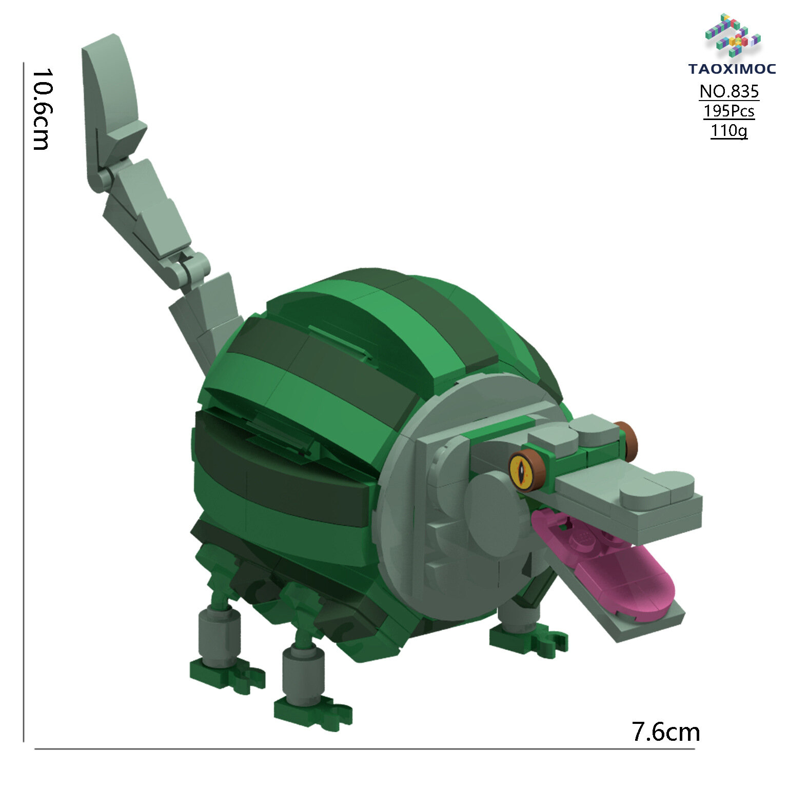 Трансграничный американский и зарубежный искусственный интеллект Классика гор и морей деревянная палка человечек крокодил Тонгтонг строительные блоки игрушечные украшения ручной работы