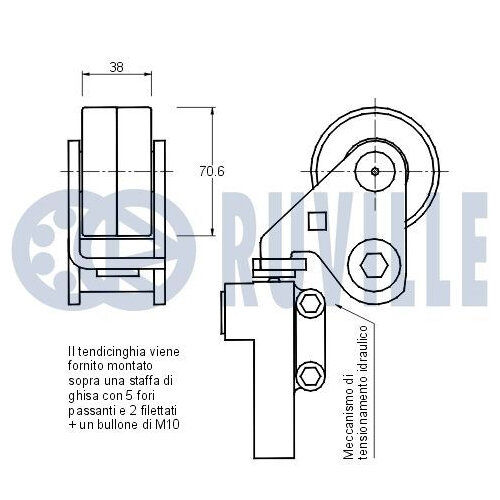 Буфер, амортизация, RUVILLE 835412 (1 шт.)