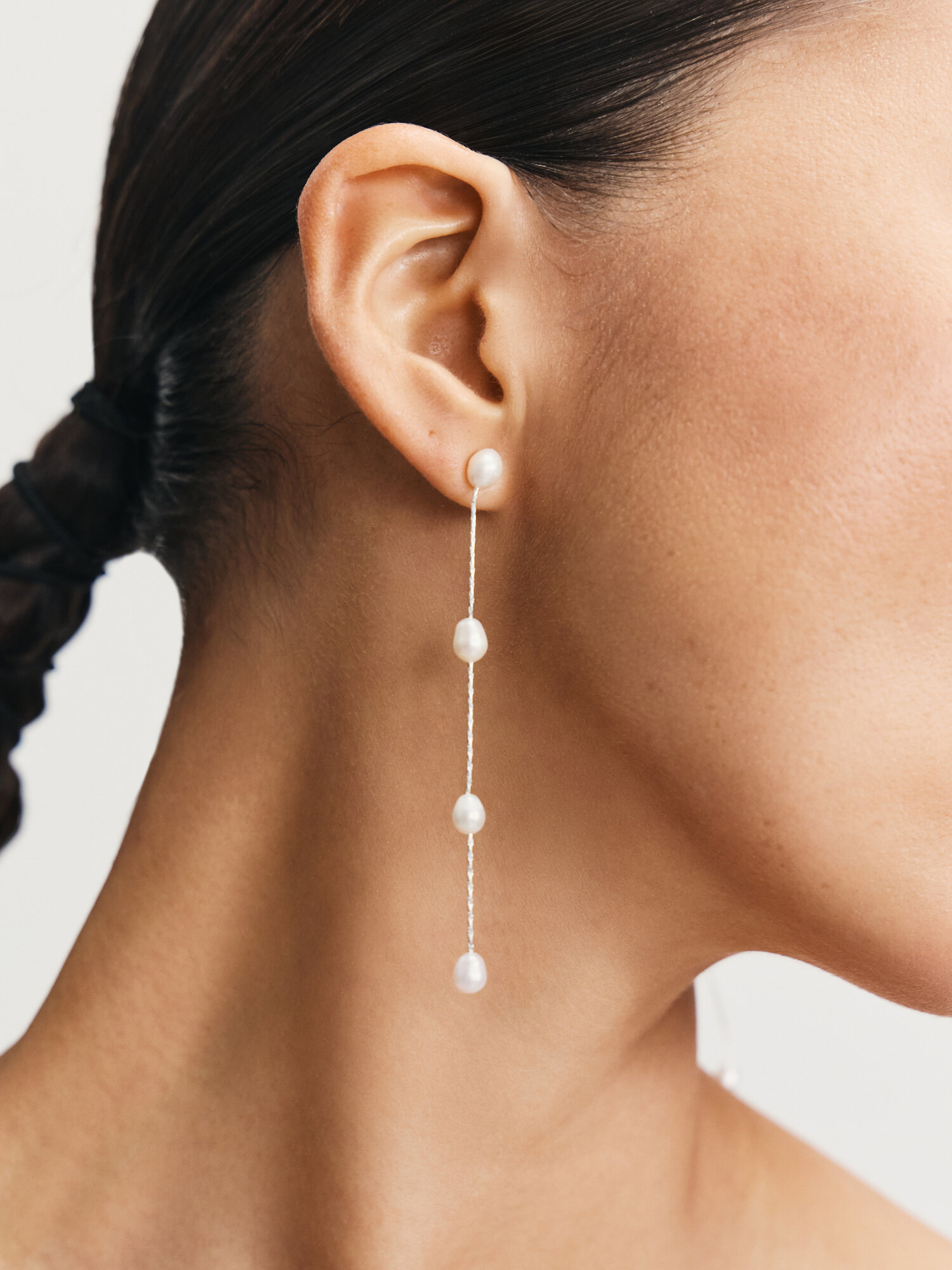 Серьги, жемчуг культивированный