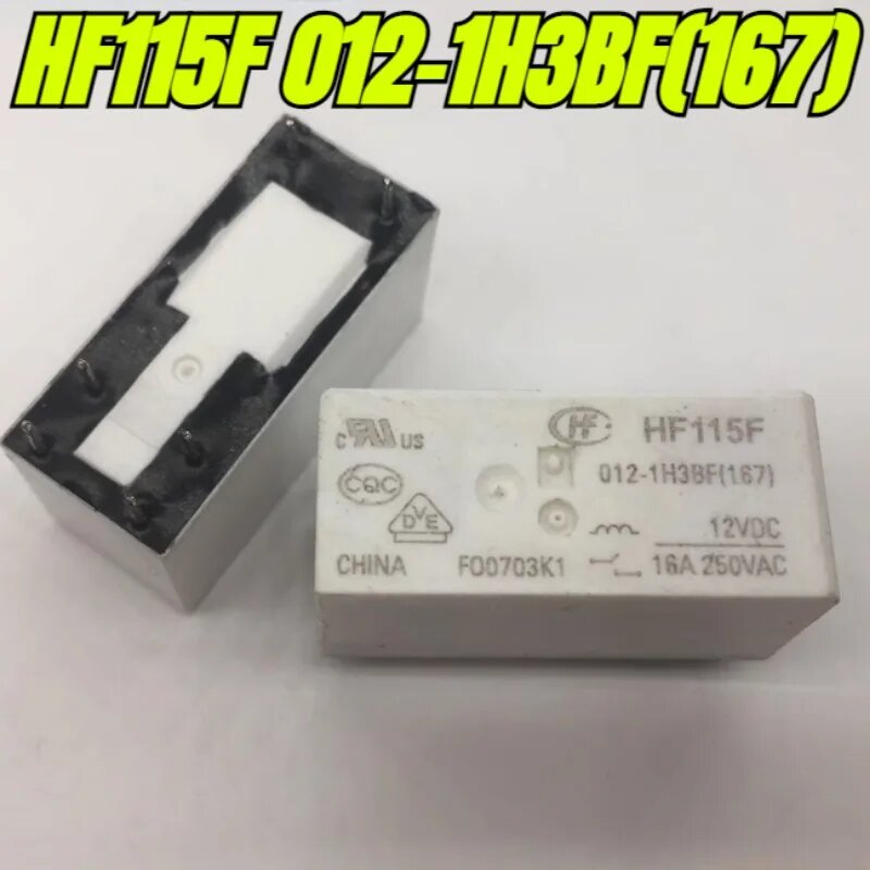 Реле HF115F 012-1H3BF(167) 6 контактов 16A