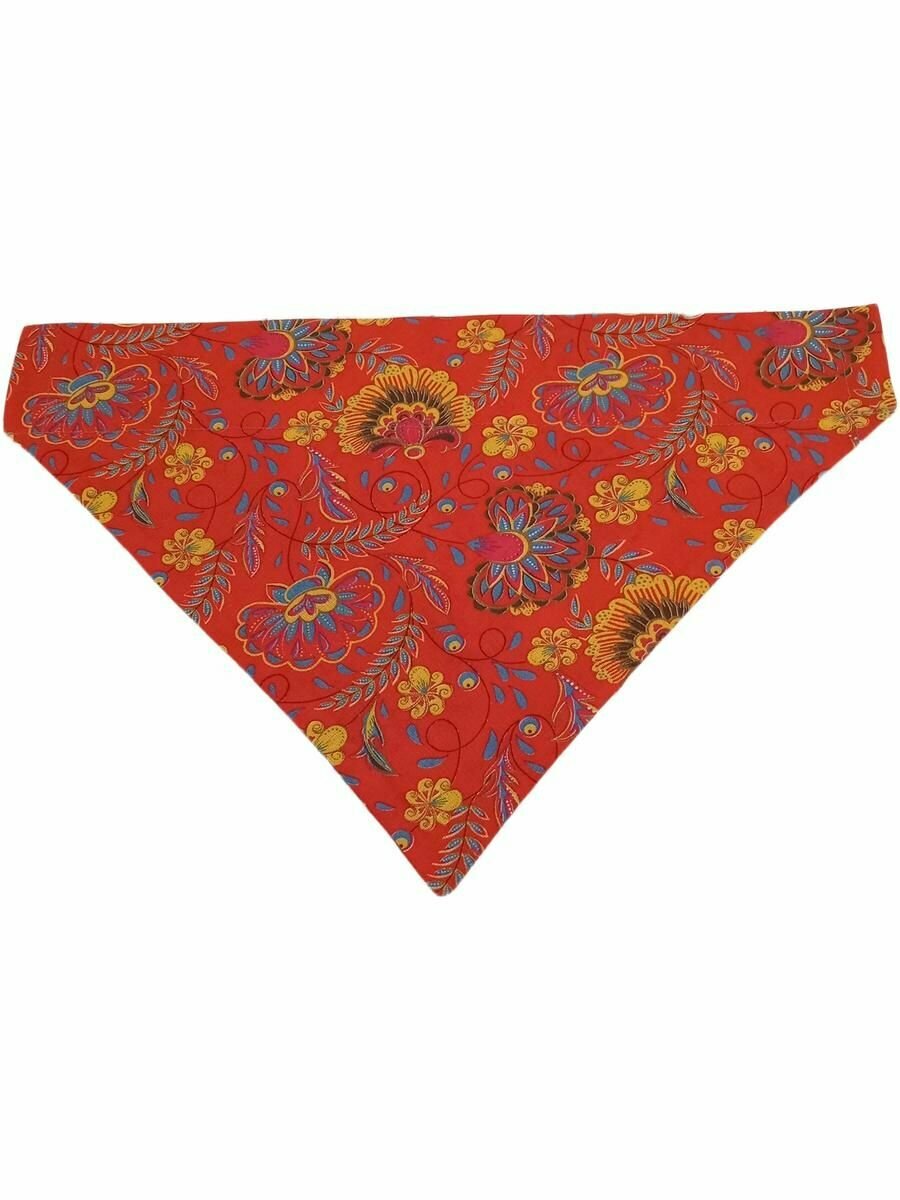 Бандана для животных, красная, 42х26, на ремень 5 см