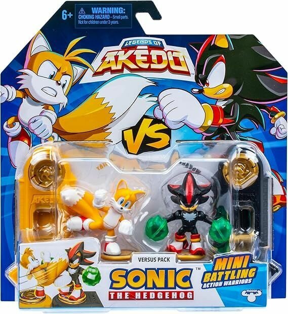 AKEDO Тайлз и Шедоу Соник Sonic The Hedgehog Versus Pack with Tails and Shadow