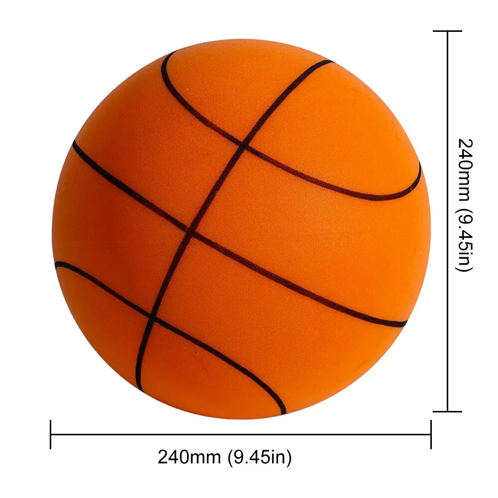 Бесшумный баскетбольный мяч Silent Basketball, 24cm