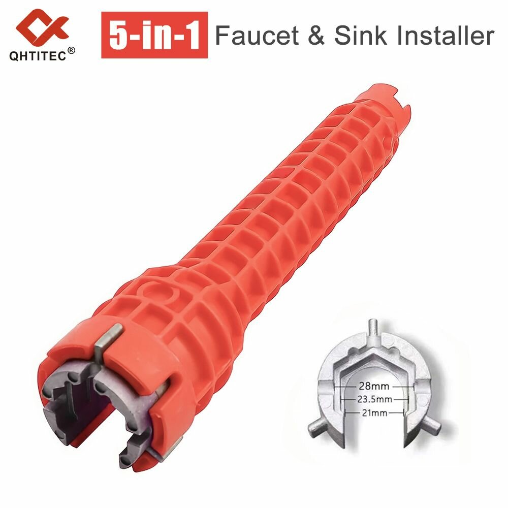 Ключ гаечный многофункциональный водопроводный 5 в 1 для монтажа сантехники/ Ключ сантехнический/