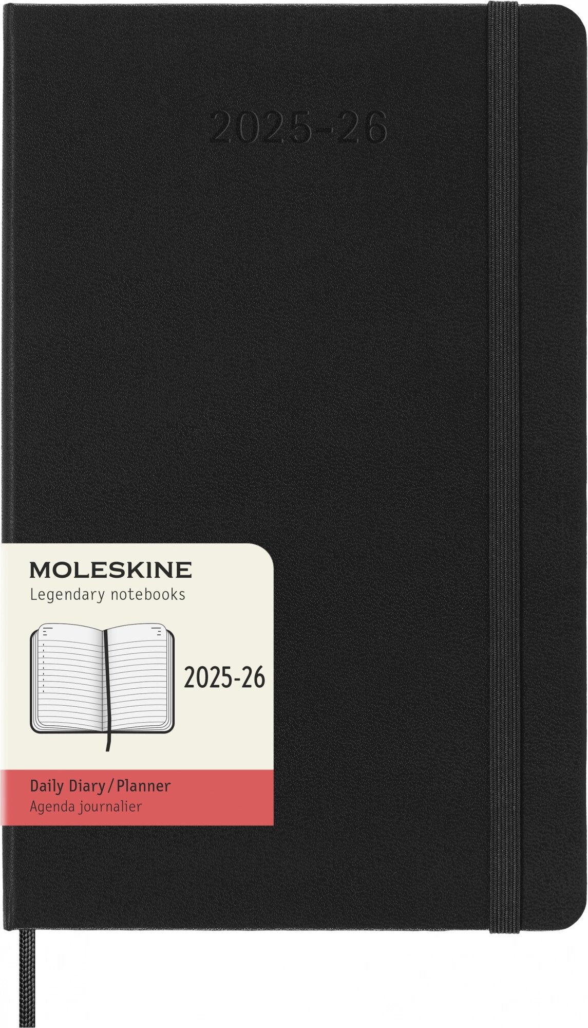 Ежедневник на 2025-2026 гг Moleskine ACADEMIC DHB18DC3 130х210мм твердая обложка черный