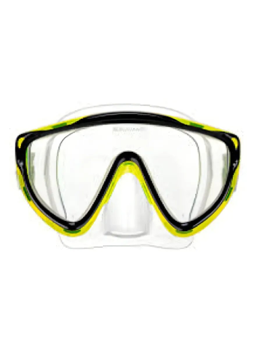 Маска для плавания подростковая Salvimar RAY черно-желтый