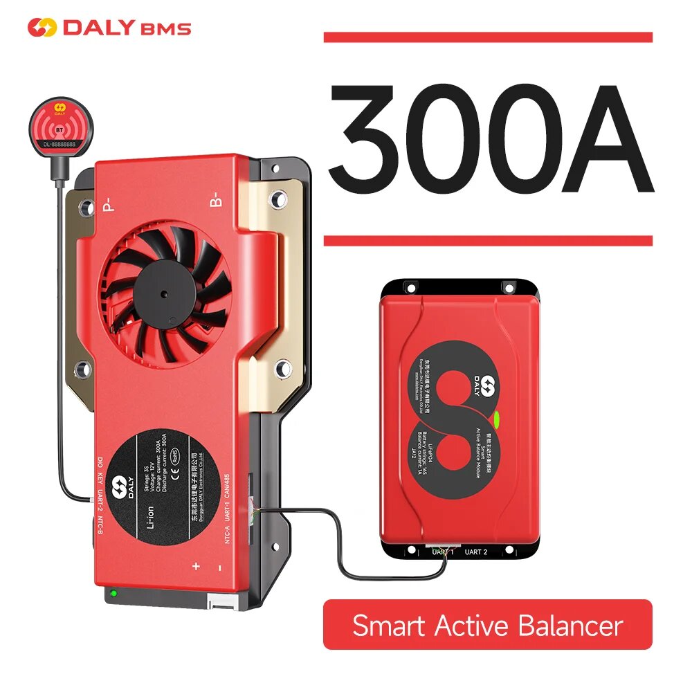 Daly 16S 48V BMS 300A SmartActive LiFePO4
