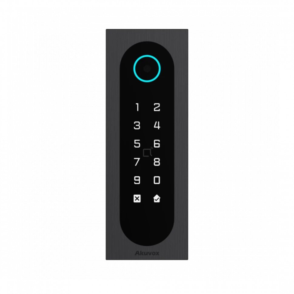Akuvox A08S терминал контроля доступа (in-wall) врезной монтаж (черный)