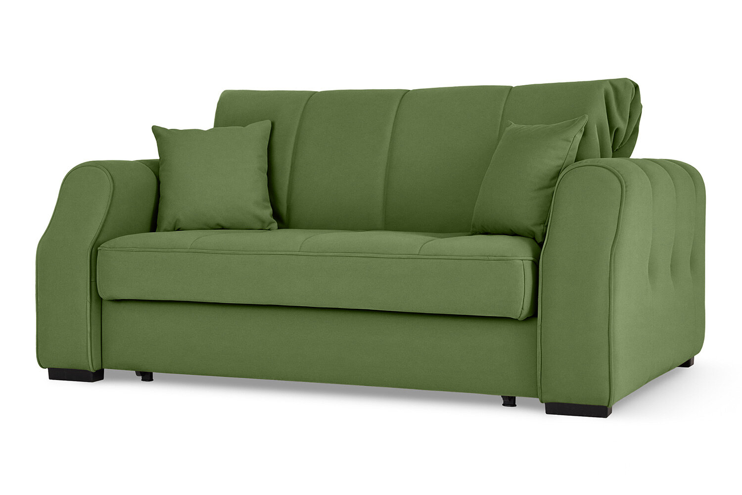 Диван-кровать DREAMART Тулуза, 187х92х117 см, обивка велюр, цвет зелёный