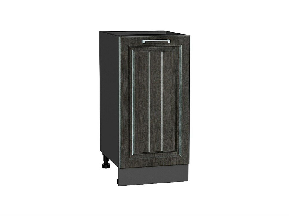 VVT Шкаф нижний с 1-ой дверцей Прага Graphite, Венге премиум, 400 В*Ш*Г 816*400*478, фасад МДФ Венге премиум, корпус Graphite Венге премиум