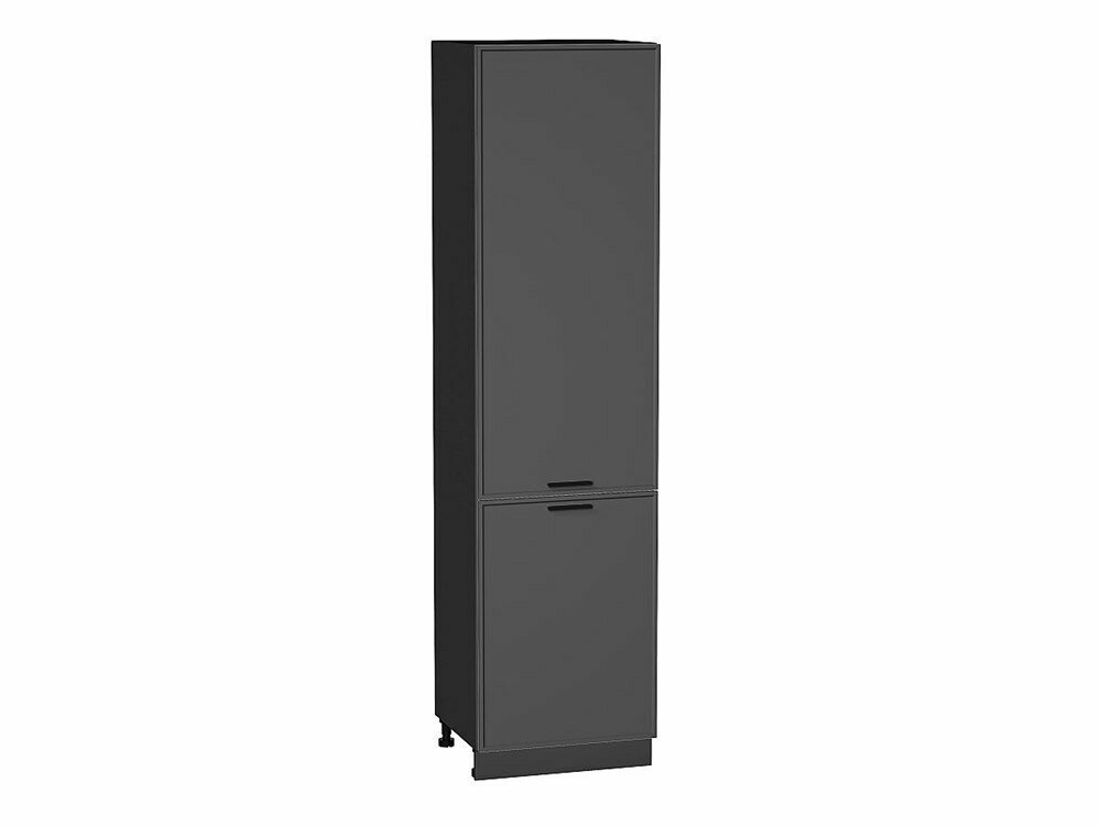 VVT Шкаф пенал с 2-мя дверцами Фрейм Graphite, Stormy Silk, 2340, 600 В*Ш*Г 2336*600*580, фасад МДФ Stormy Silk, корпус Graphite Stormy Silk