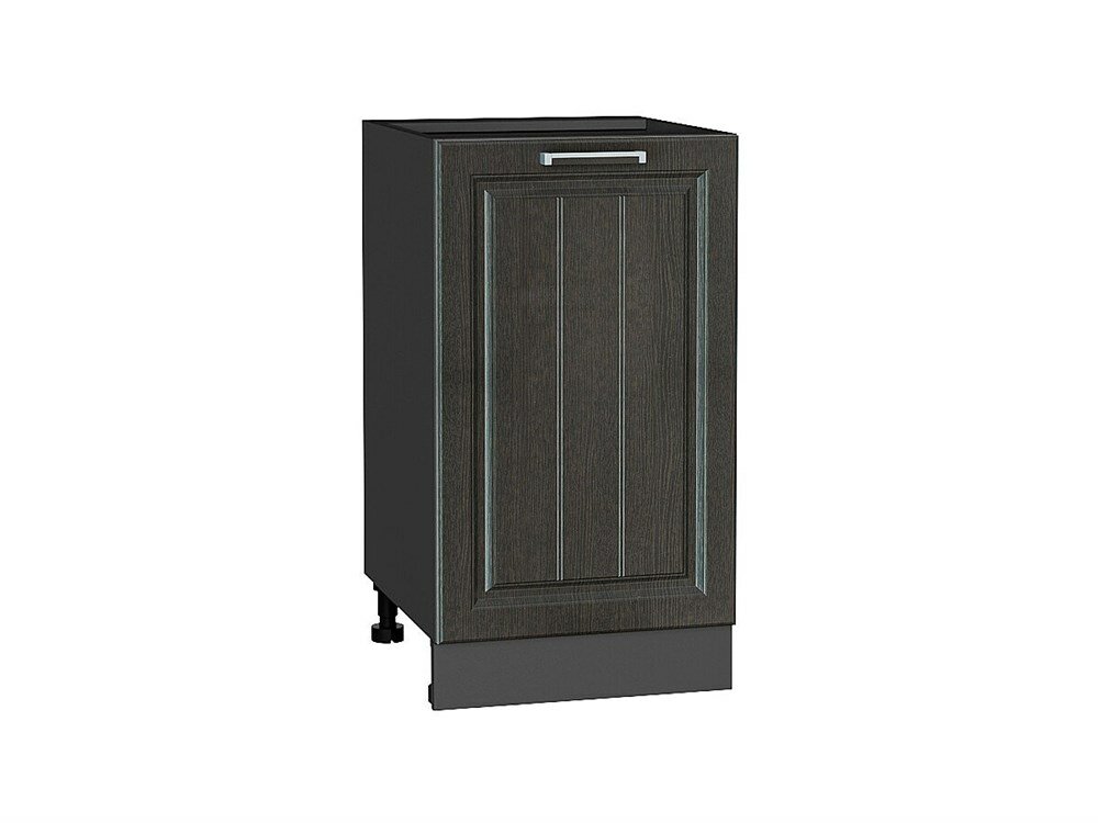 VVT Шкаф нижний с 1-ой дверцей Прага Graphite, Венге премиум, 450 В*Ш*Г 816*450*478, фасад МДФ Венге премиум, корпус Graphite Венге премиум