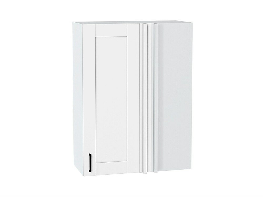 VVT Шкаф верхний прямой угловой Лофт Белый, Super White, 920 В*Ш*Г 920*700*345, фасад МДФ Super White, корпус Белый Super White