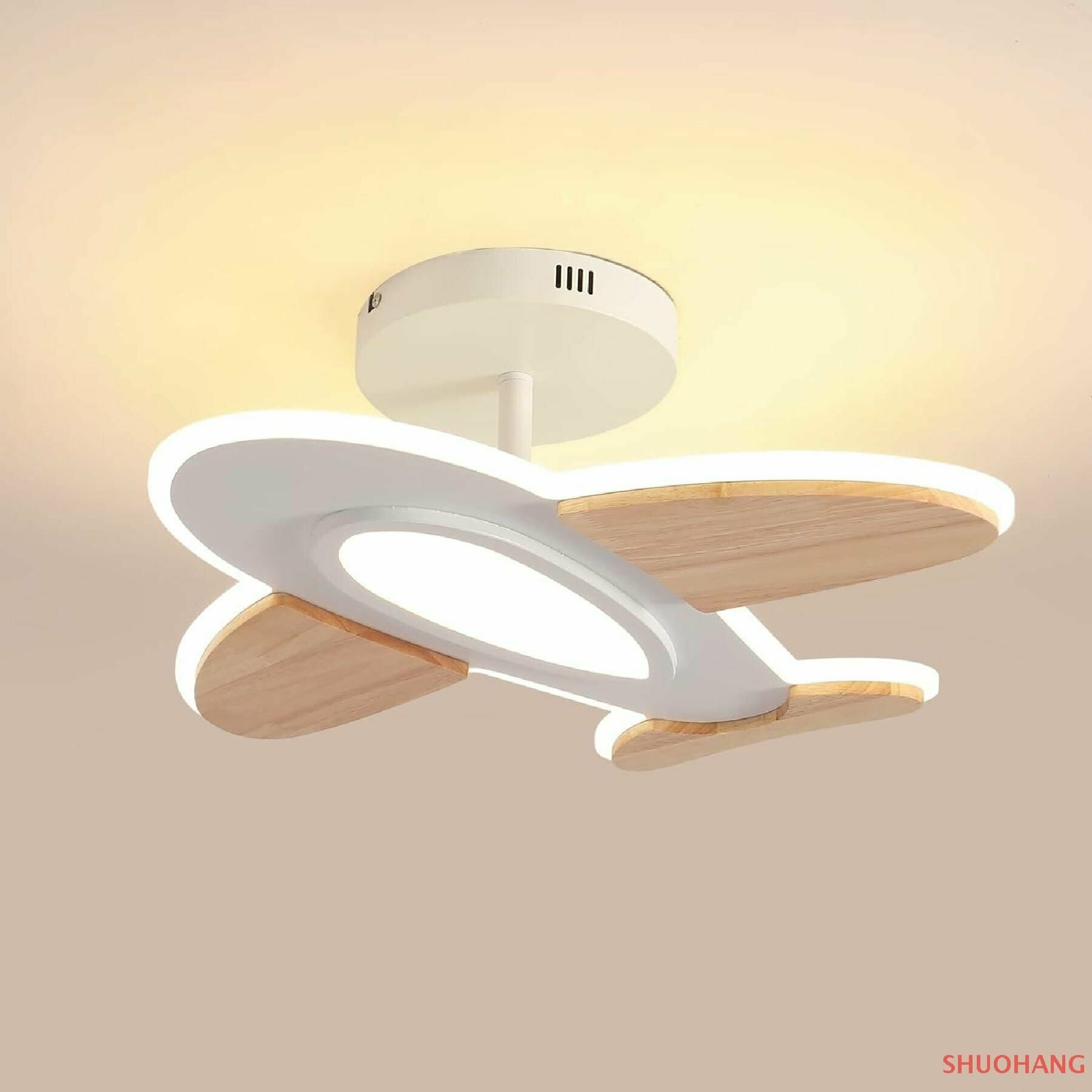 Светодиодный потолочный светильник в форме самолета для детской комнаты