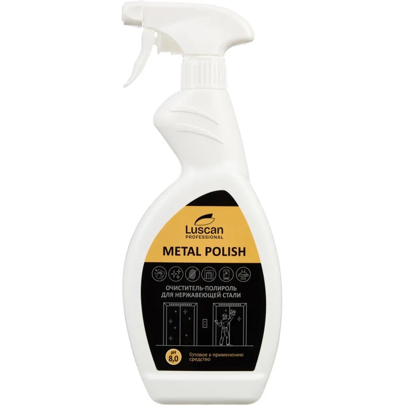 Профхим д/нержав. стали очистит-полироль Luscan Prof/Metal Polish, 0,5л_т/р Luscan Professional 2073563