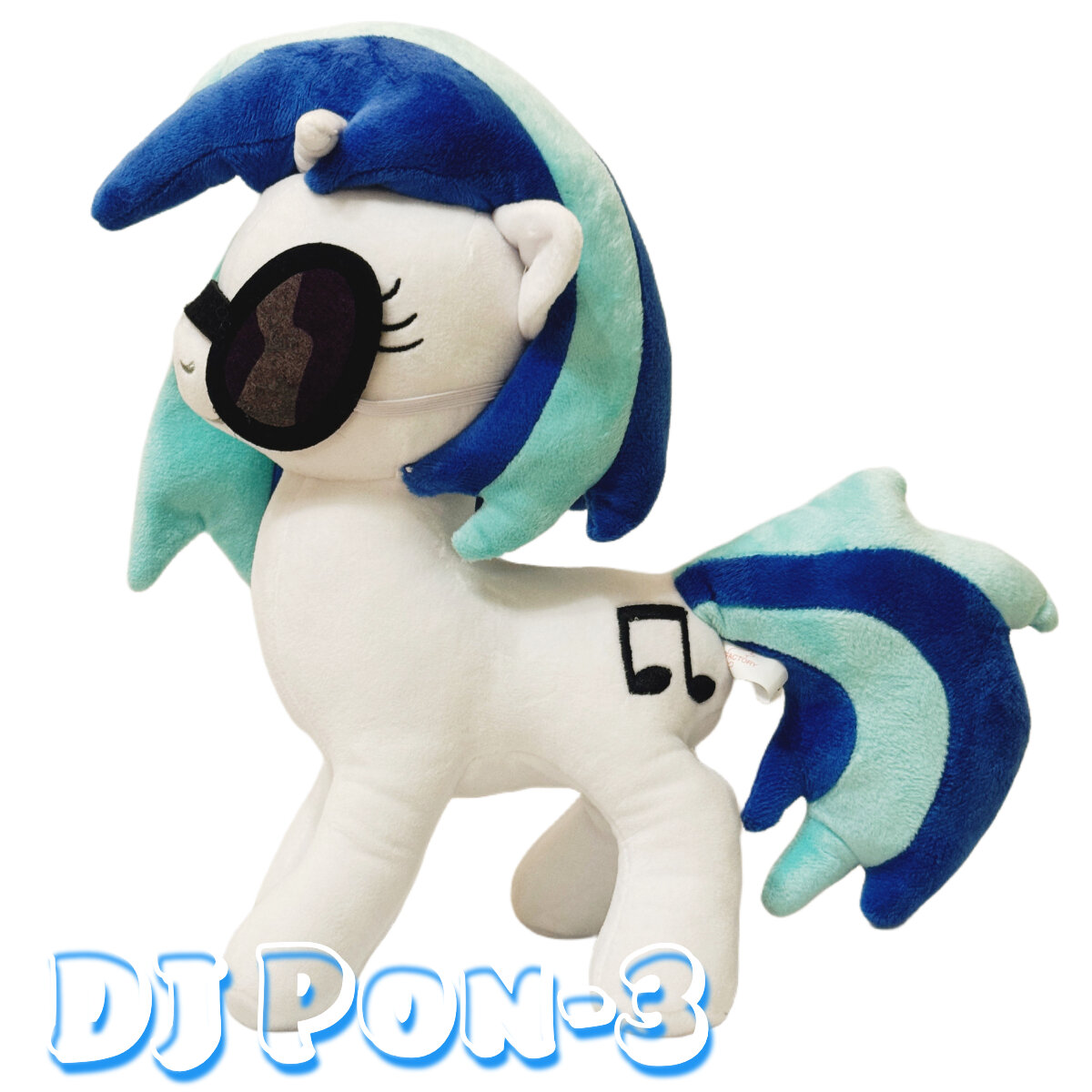 Мягкая игрушка пони Винил Скрэтч Vinyl Scratchили DJ Pon-3 Пони Полли, плюшевая игрушка