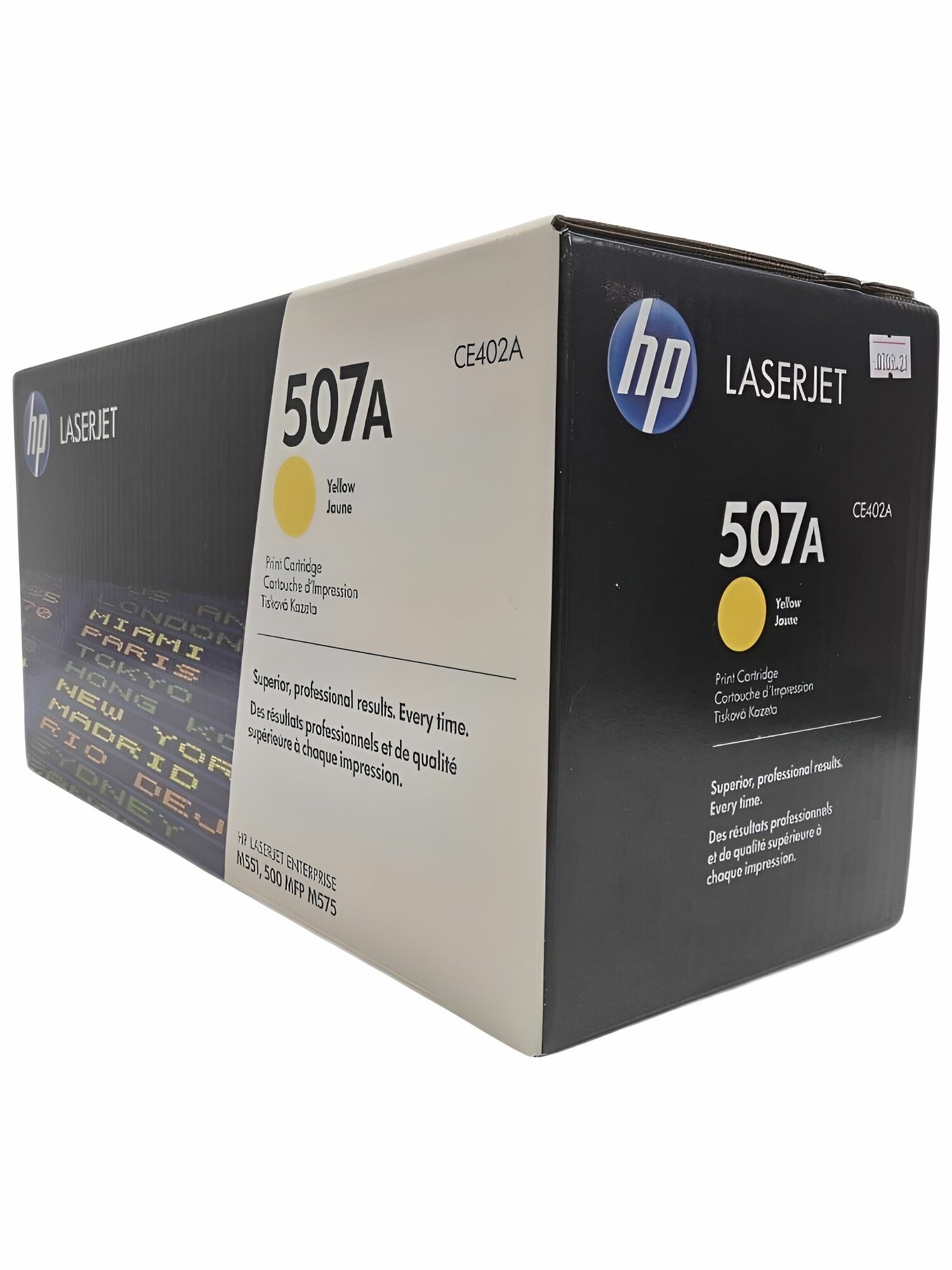Картридж лазерный HP CE402A (507А) оригинальный, желтый (5 500 стр.) для LaserJet Enterprise m501/500mfp/M575