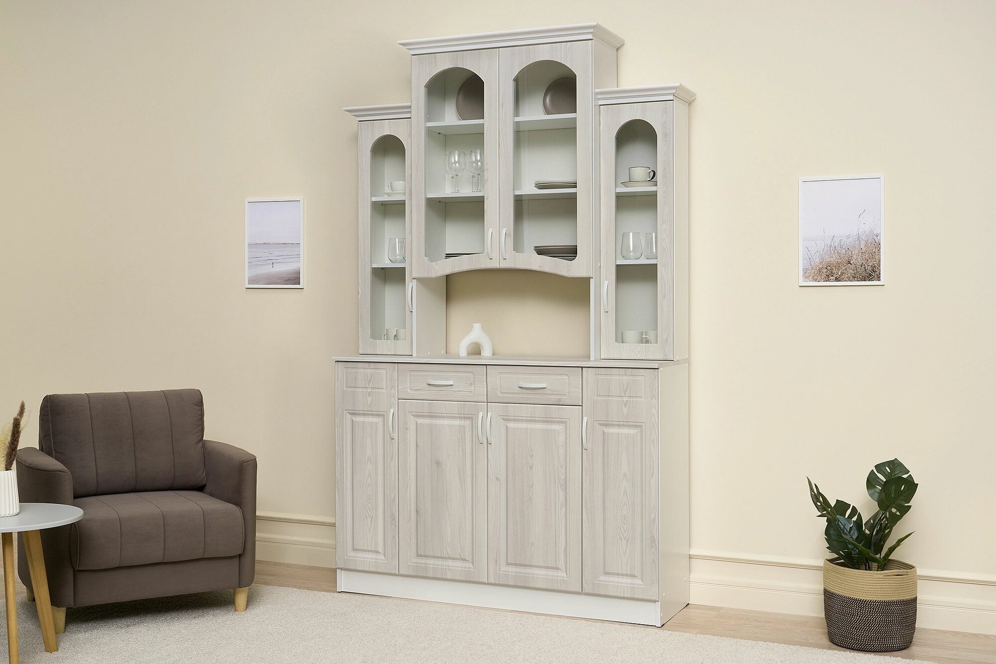 Буфет 4-х створчатый Констанция (Сандал)