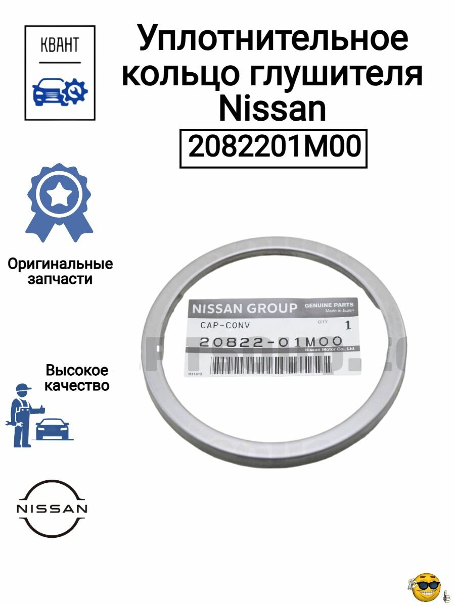 Уплотнительное кольцо глушителя Nissan 2082201M00