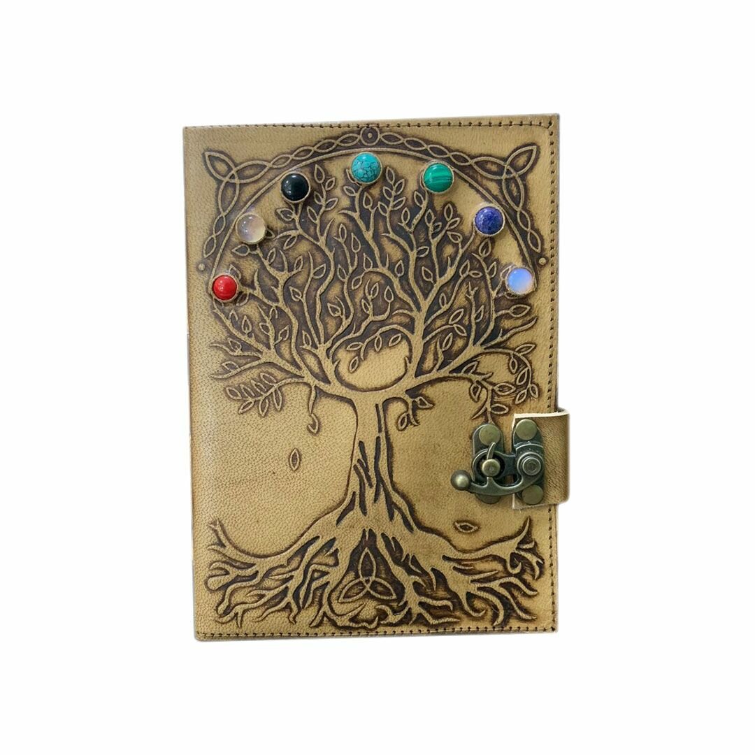 Блокнот, Записная книжка ручной работы из верблюжьей кожи "Дерево Жизни"