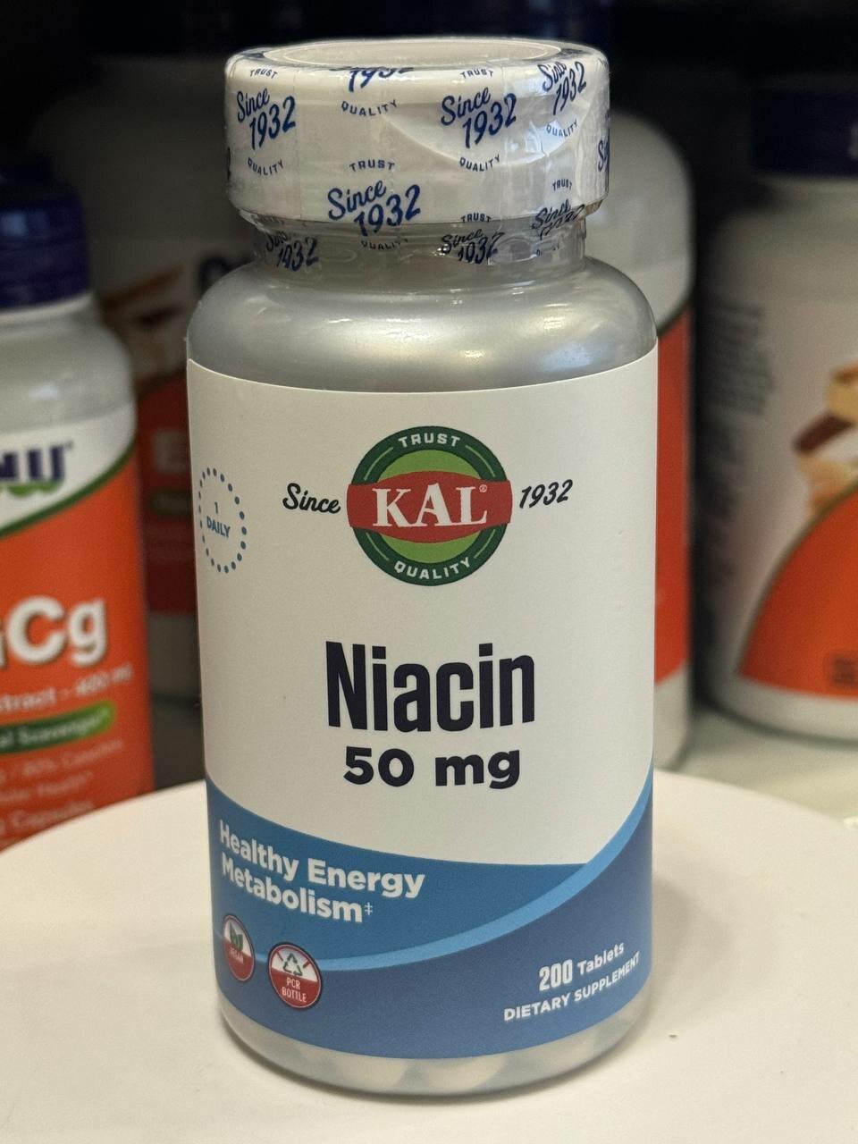 KAL Niacin 50 mg, Ниацин, 200 таблеток