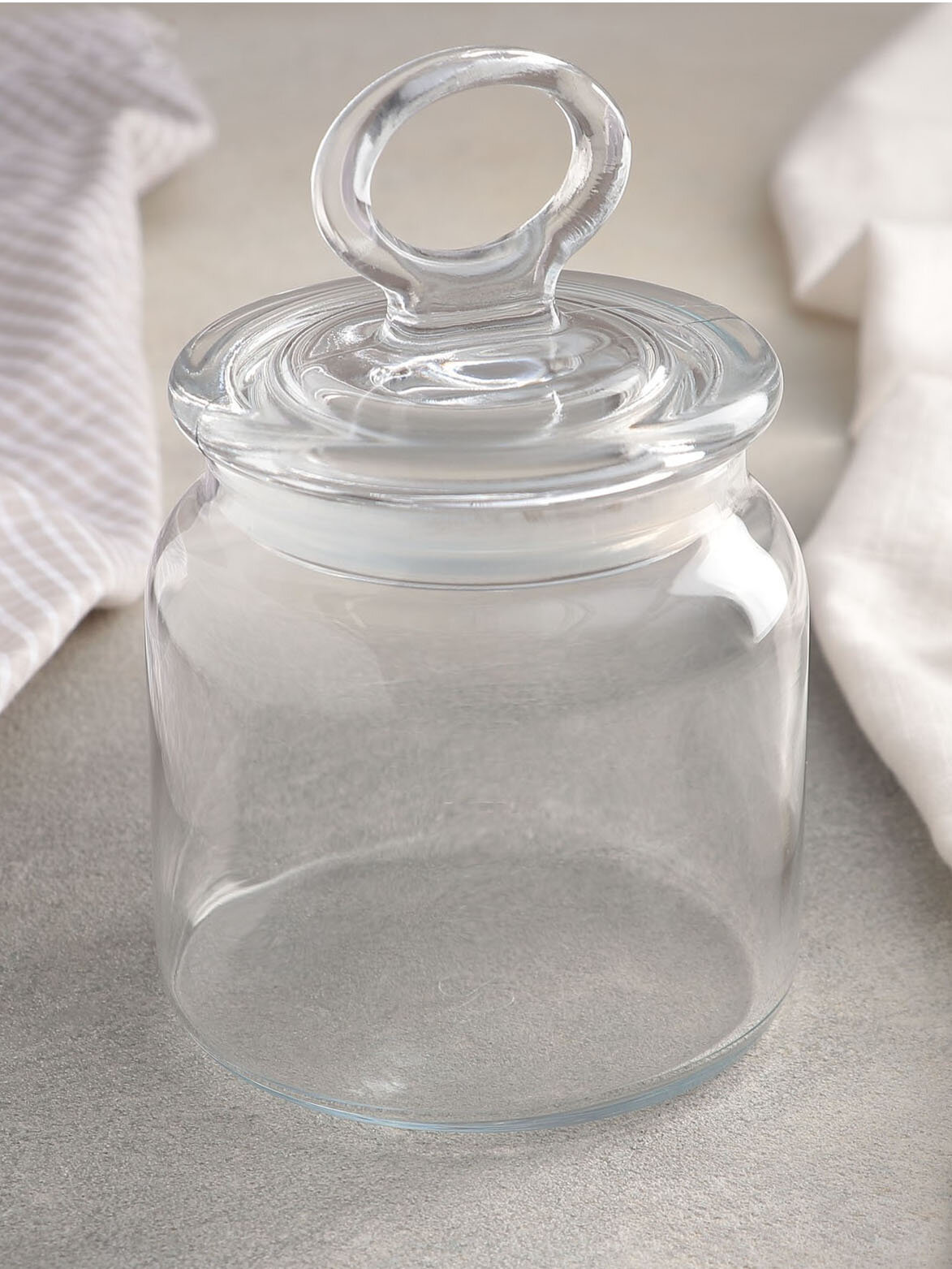 Банка для сыпучих продуктов, с крышкой, 575 мл, Pasabahce, стеклянная