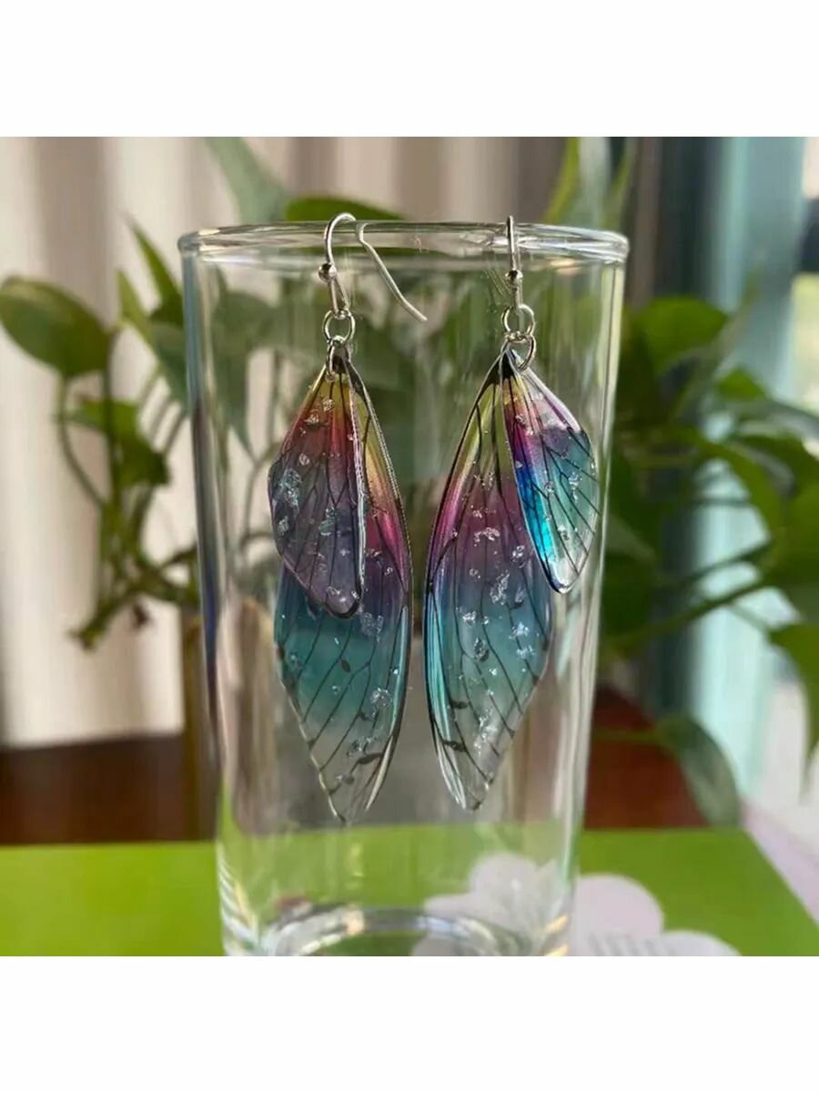 Серьги, искусственный камень