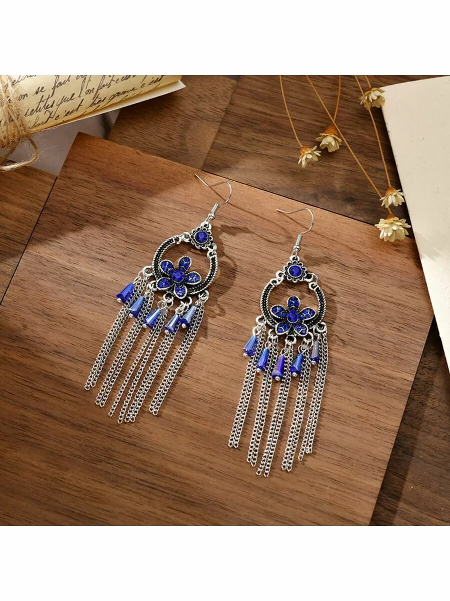 Серьги, искусственный камень